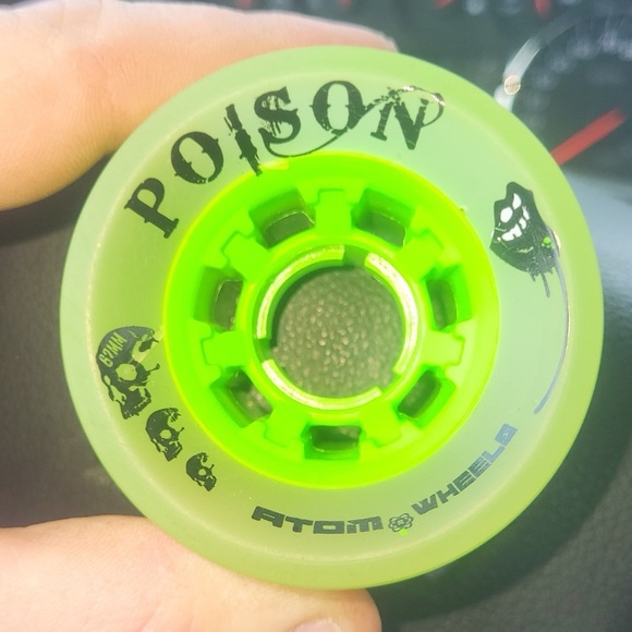 Atom Poison Wheels | Other | New In Package Atom Poison Roller Skate ...